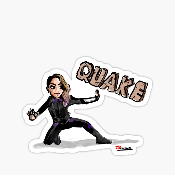 "Quake" Sticker for Sale by TUcartoons | Redbubble