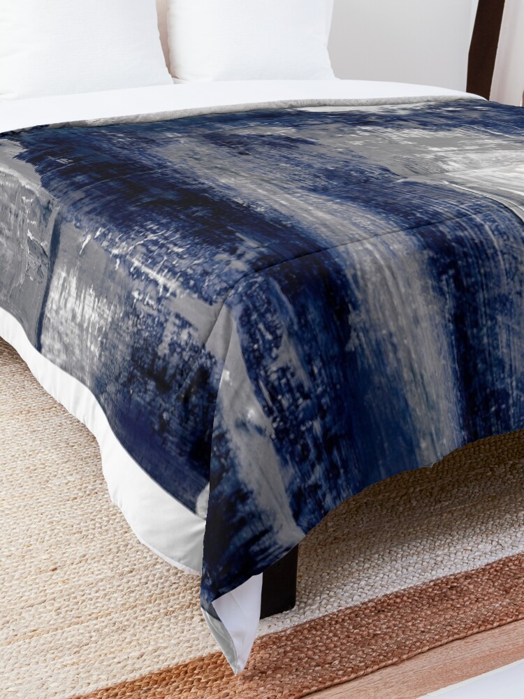 "blue gray abstract" Comforter for Sale by ElaSzczepaniak | Redbubble