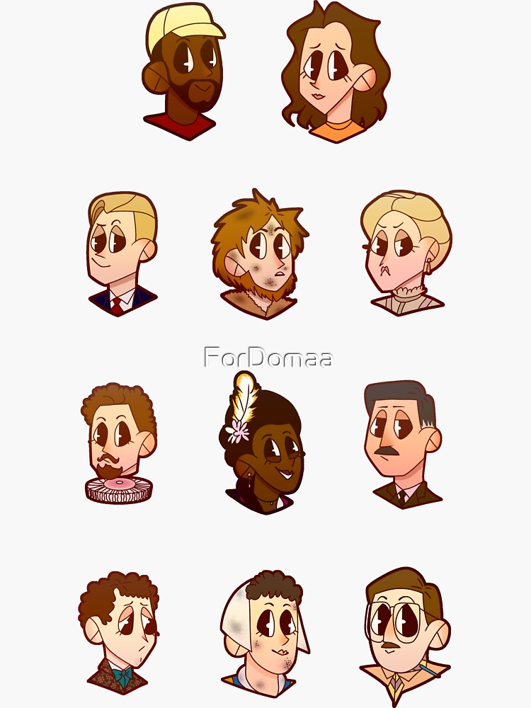 "BBC Ghosts" Sticker for Sale by ForDomaa | Redbubble