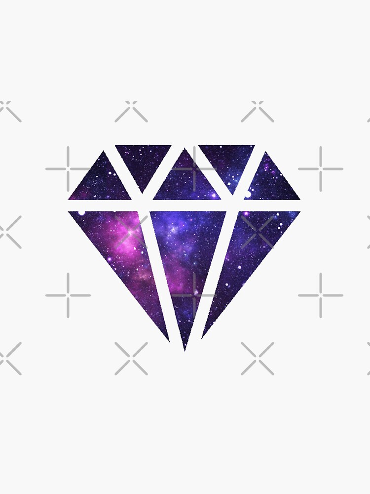 "Galaxy Diamond" Sticker for Sale by KaylaPhan | Redbubble