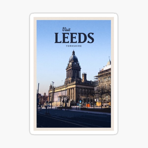 "Visit Leeds" Sticker for Sale by CallumGardiner | Redbubble