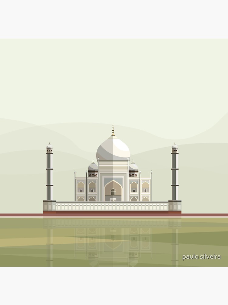 "Taj Mahal, India." Sticker for Sale by hypnotzd | Redbubble