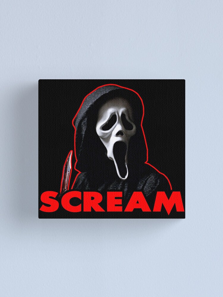 "Scream 1990s Classic Horror Slasher Cutout w/ Logo" Canvas Print for ...