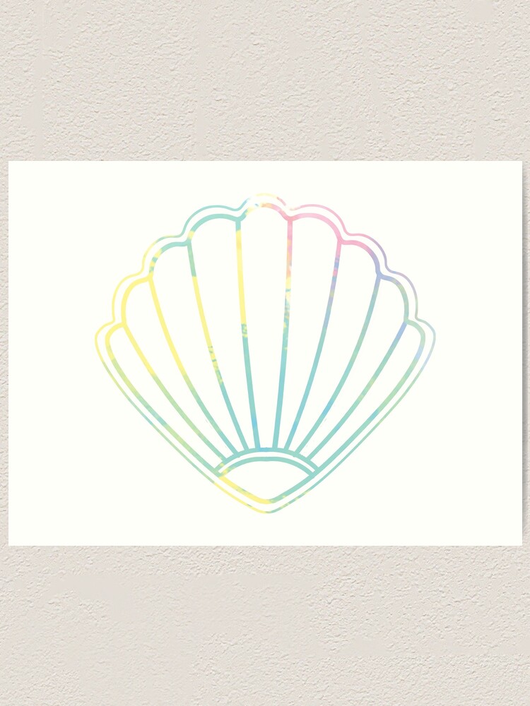 "Pastel Design Minimalist Shell" Art Print for Sale by SeasideStory ...