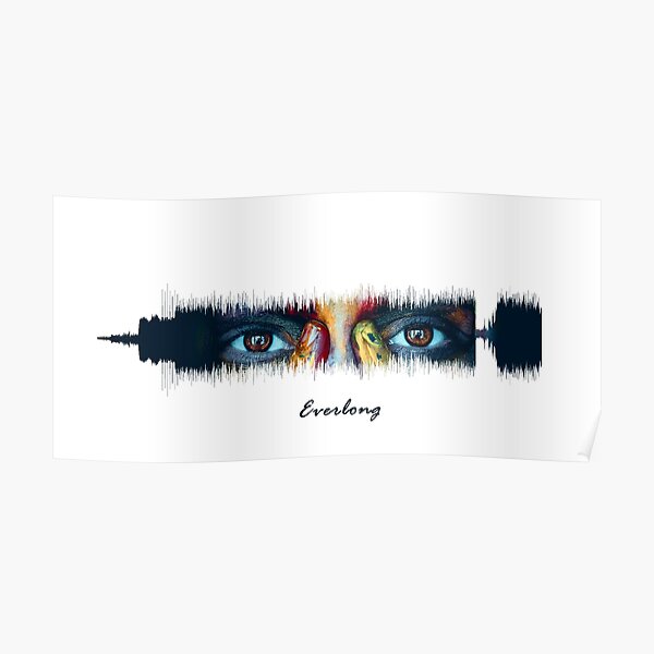 "Everlong Sound Wave Art" Poster by WavTee | Redbubble