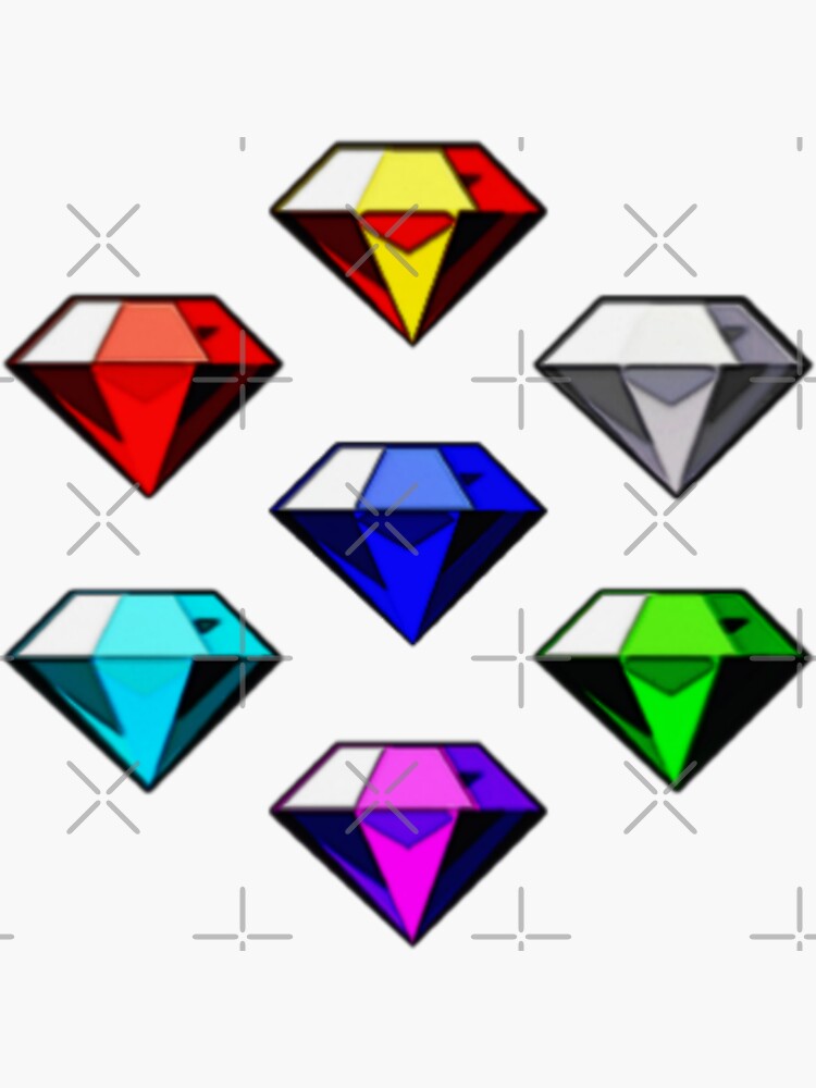 "chaos emeralds" Sticker by yntcd | Redbubble