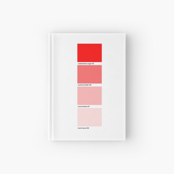 "Watermelon Sugar Pantone Paint Swatch Harry Styles" Hardcover Journal ...