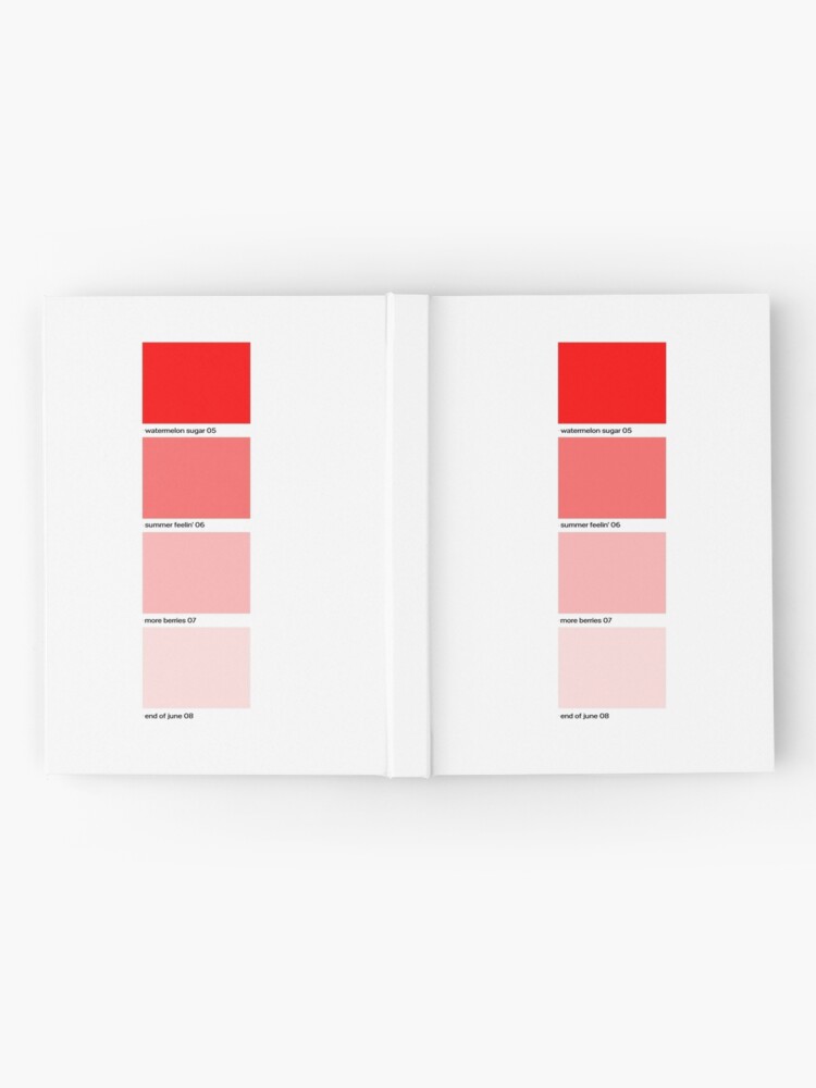"Watermelon Sugar Pantone Paint Swatch Harry Styles" Hardcover Journal ...