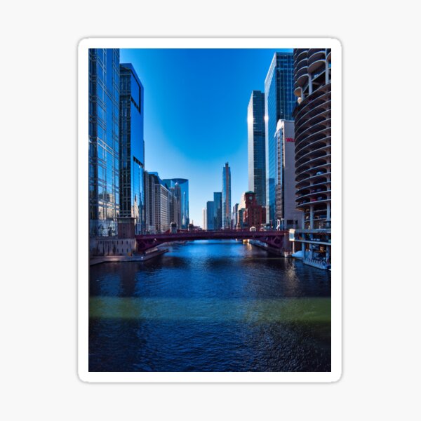 "Chicago River" Sticker by ralser | Redbubble