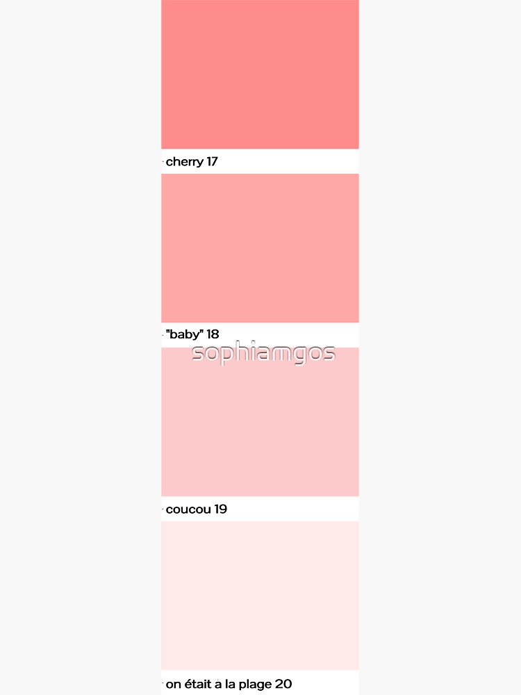 Pegatina «Cherry Pantone Paint Swatch Harry Styles» de sophiamgos ...