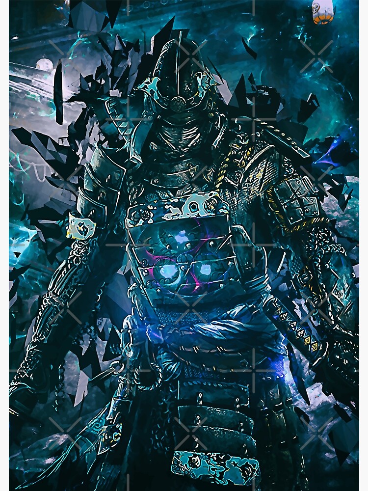 "Samurai Oni blue katana master" Poster by SyanArt | Redbubble