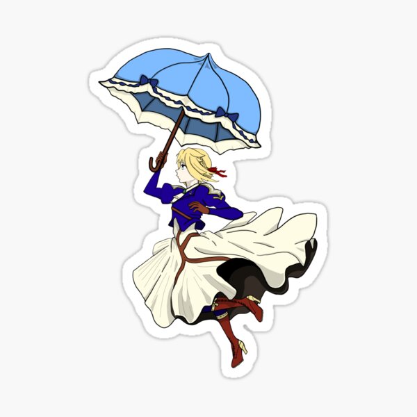 "The Parasol" Sticker for Sale by grayhaven-anime | Redbubble