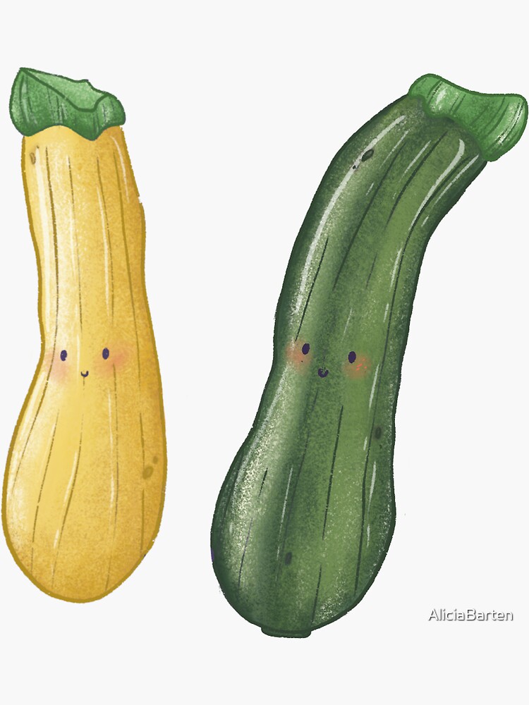 "You're my teeny weeny yellow zucchini pun card" Sticker for Sale by ...