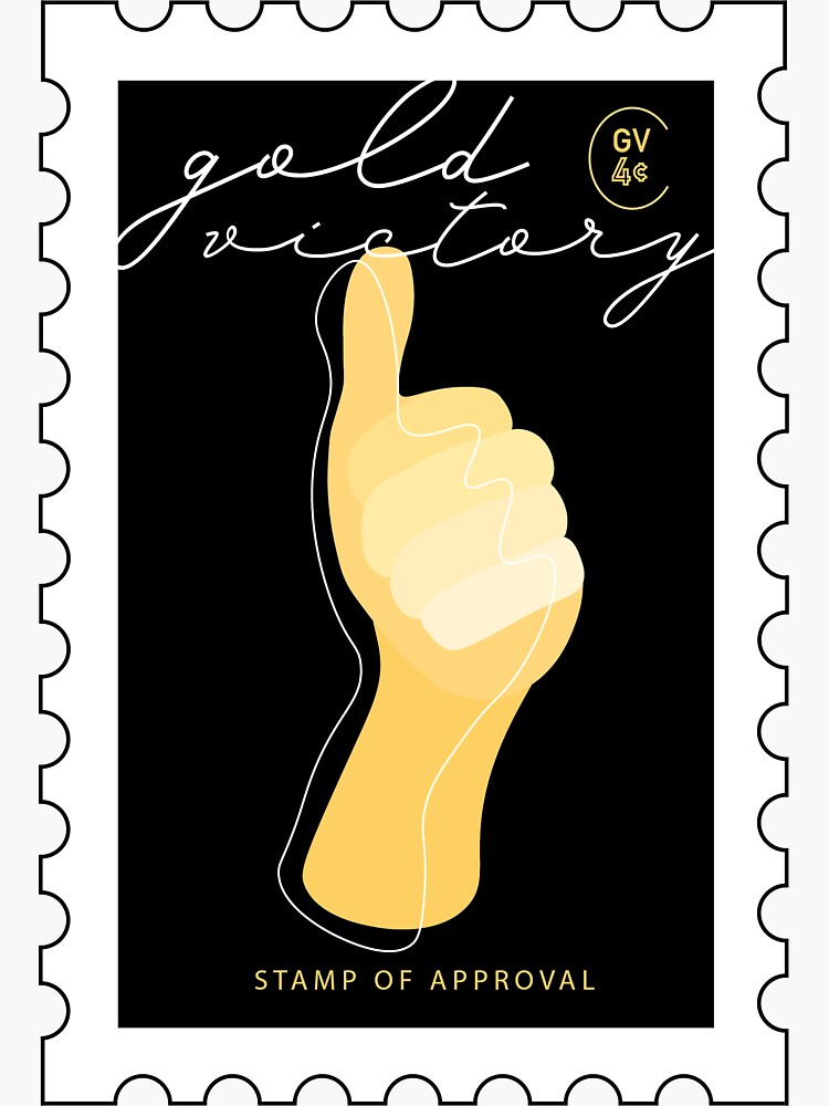 "Stamp of Approval" Sticker for Sale by madebythebell | Redbubble