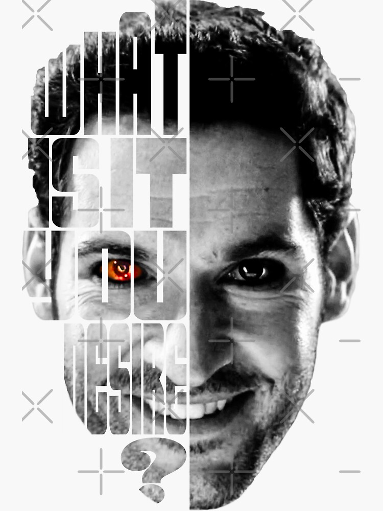 "What is it you desire?" Sticker for Sale by MAIRACARDOSO | Redbubble