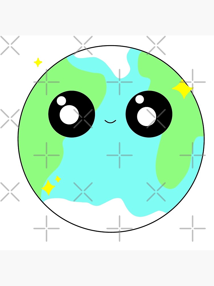 "Cute and adorable earth" Poster for Sale by craftydinosaur | Redbubble