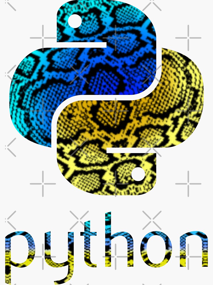 "python" Sticker for Sale by MAIRACARDOSO | Redbubble