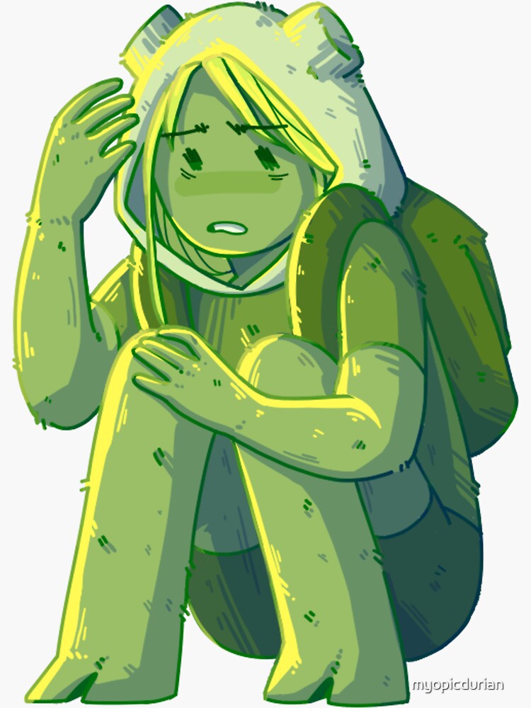 "Sad Fern" Sticker for Sale by myopicdurian | Redbubble