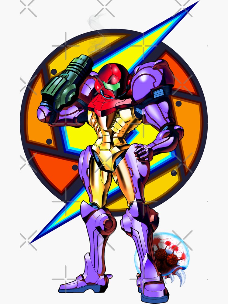 "Super Metroid Ending" Sticker by Biosiz | Redbubble