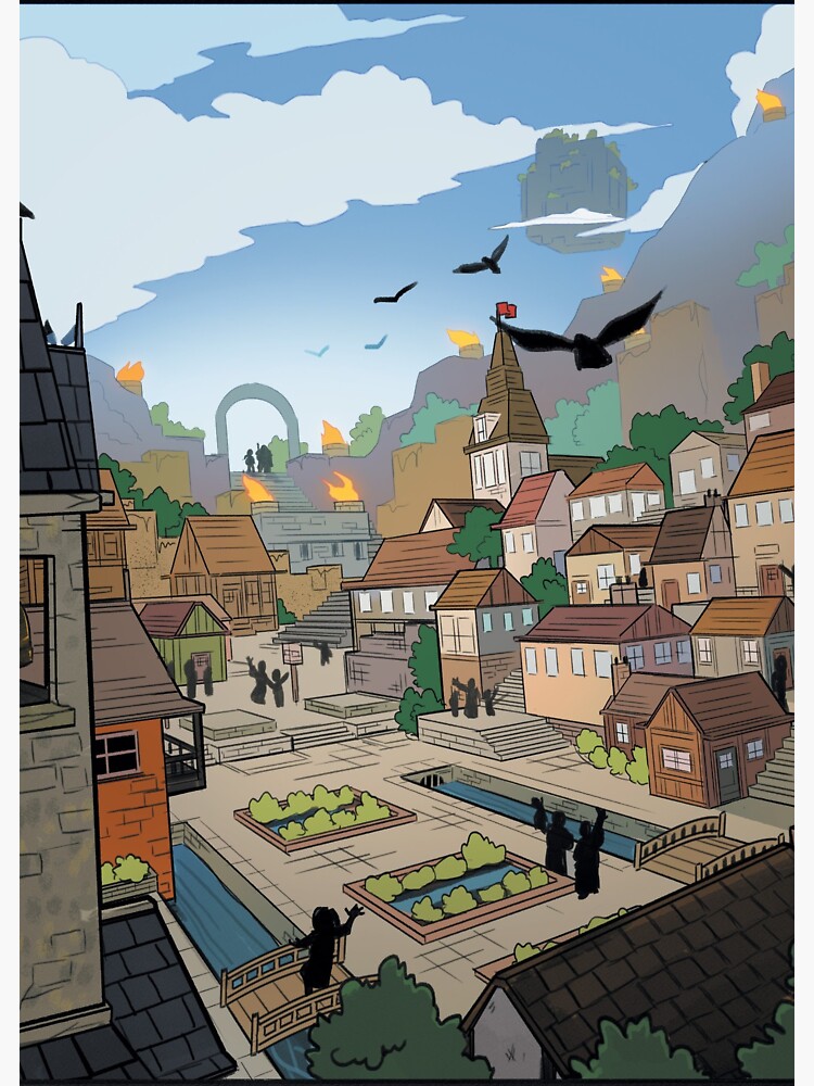 "Village" Sticker for Sale by kibasama | Redbubble