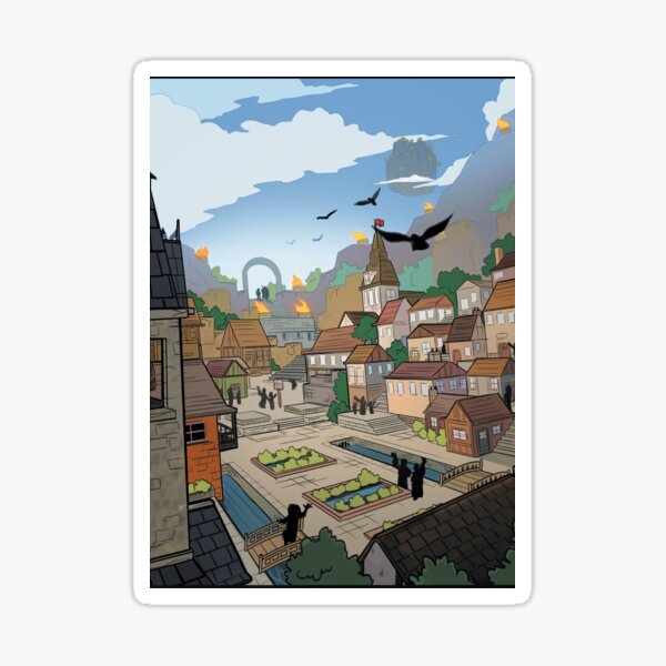"Village" Sticker for Sale by kibasama | Redbubble