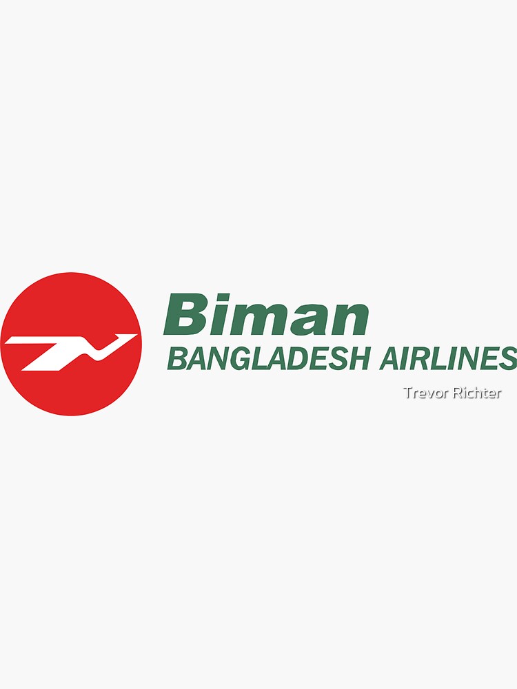 "Biman Airlines logo" Sticker for Sale by trevorr | Redbubble