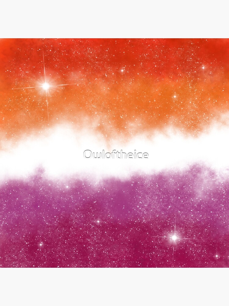 "Lesbian Galaxy Flag" Poster by Owloftheice | Redbubble