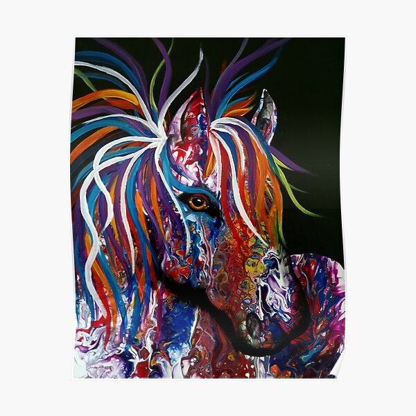"Crazy Horse" Poster for Sale by sandralett | Redbubble