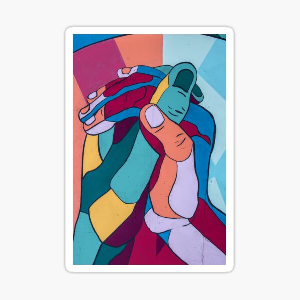 "Two hands" Sticker for Sale by nischaynamdev | Redbubble