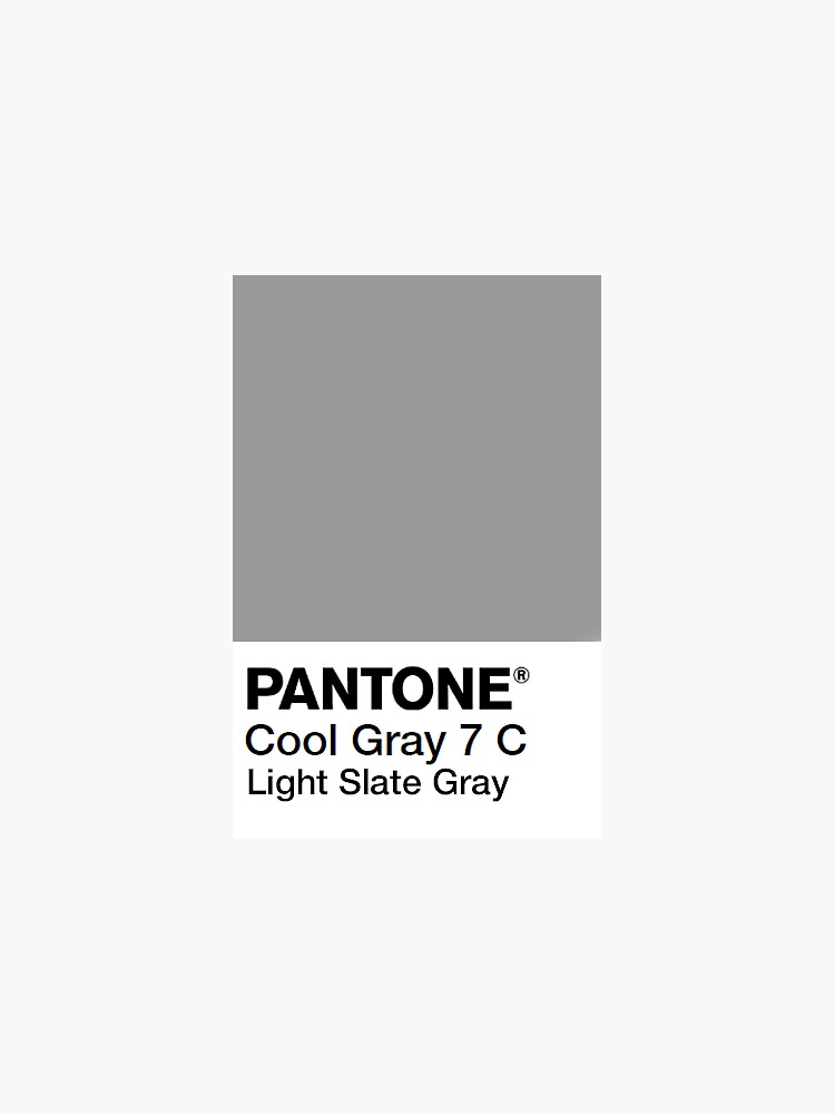 "PANTONE Light Slate Gray Cool Gray 7 C" Magnet for Sale by skyuanow-og ...