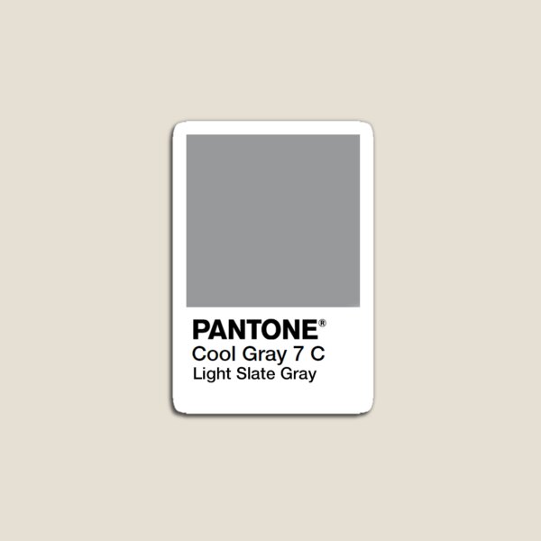 "PANTONE Light Slate Gray Cool Gray 7 C" Magnet for Sale by skyuanow-og ...
