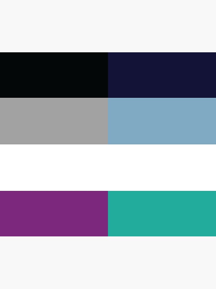 "Asexual Oriented Aroace Dual Pride Flag" Poster by asexualowls | Redbubble