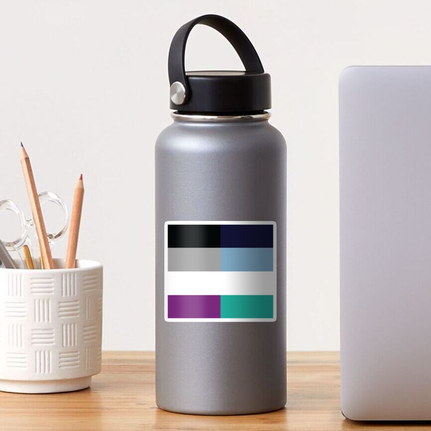"Asexual Oriented Aroace Dual Pride Flag" Sticker for Sale by ...