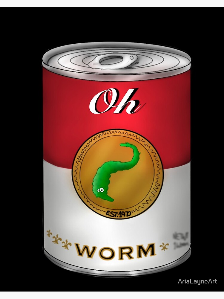 "Oh Worm Can of Worms" Art Print by AriaLayneArt | Redbubble