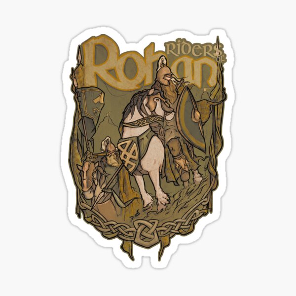 Pegatina «Riders of Rohan» de TheBlackStore | Redbubble