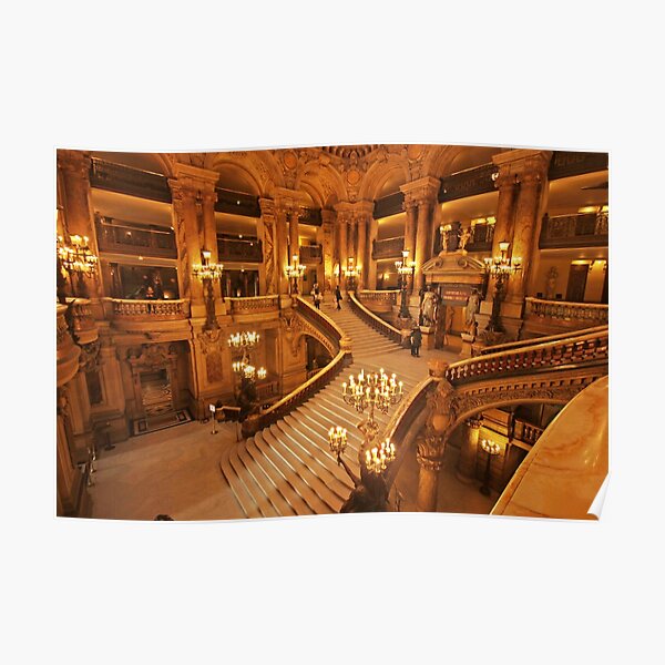 "Opera Garnier staircase" Poster by alionka105 | Redbubble