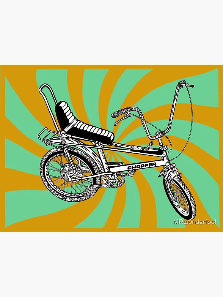 "70s Raleigh Chopper bike" Sticker for Sale by MRwonderfool | Redbubble