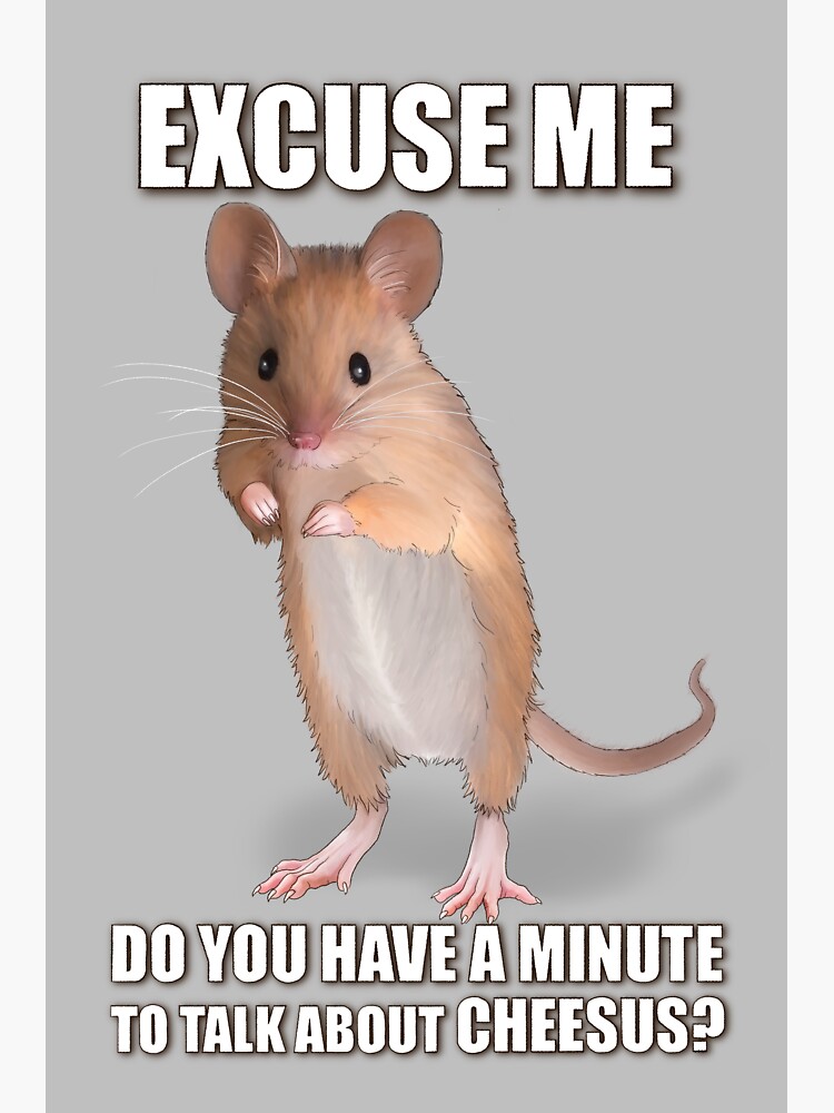 "Talk about Cheesus?" Sticker for Sale by MamaMammut2020 | Redbubble