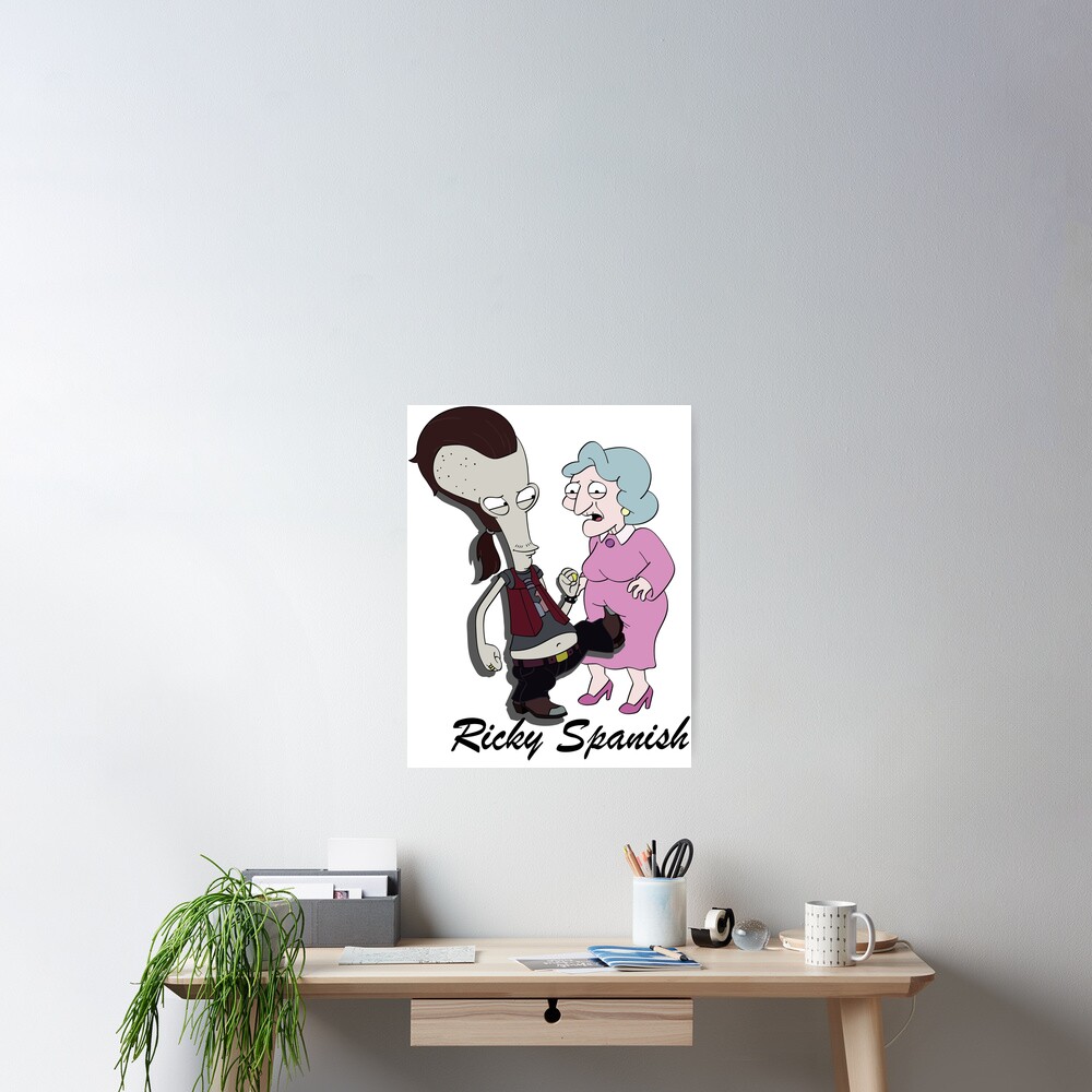"American Dad Roger Ricky Spanish" Poster for Sale by olivia-krig ...