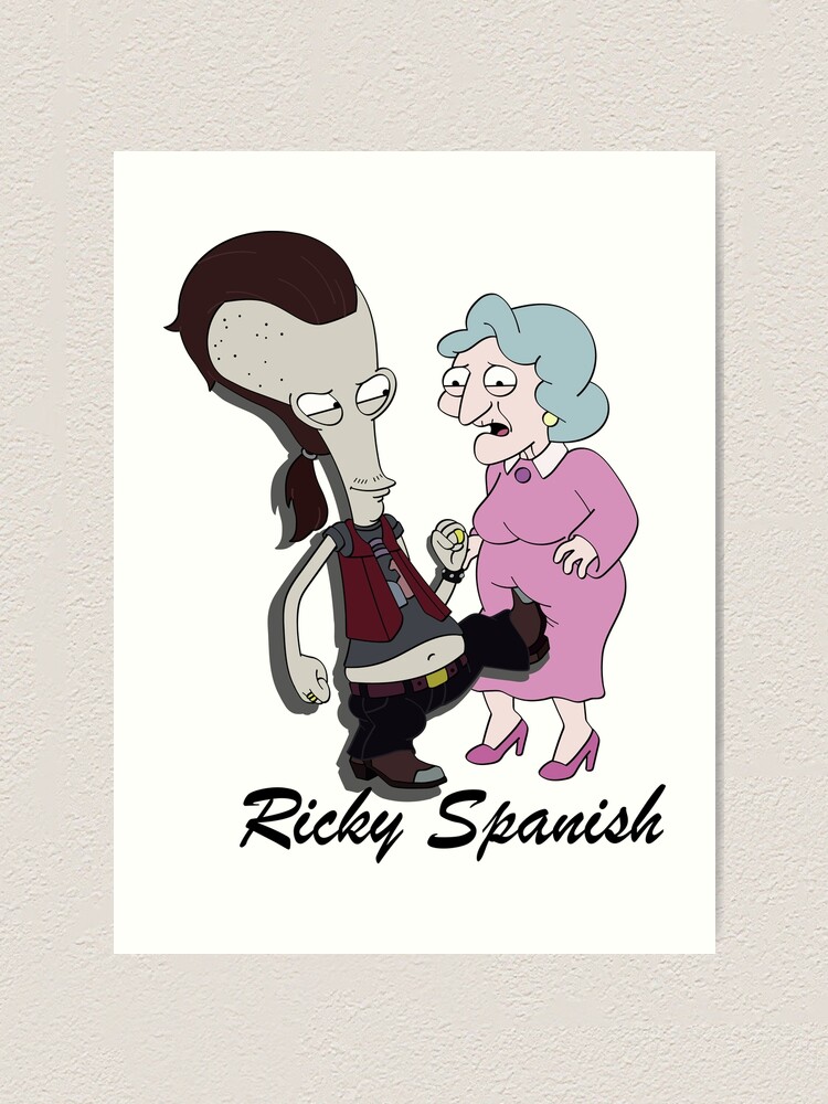 "American Dad Roger Ricky Spanish" Art Print for Sale by olivia-krig ...