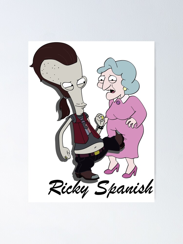 "American Dad Roger Ricky Spanish" Poster for Sale by olivia-krig ...