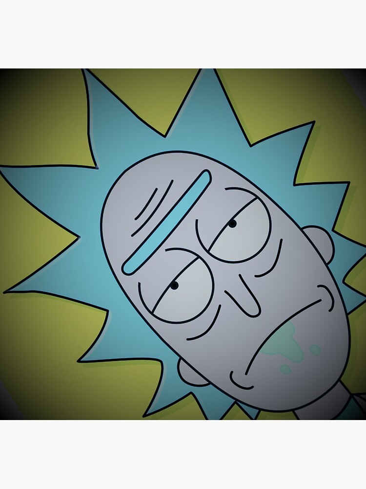 "sad RICK" Sticker by bigboychungus | Redbubble