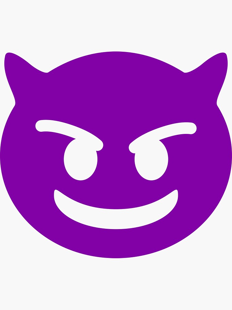"Purple Devil" Sticker by davidcaddy | Redbubble