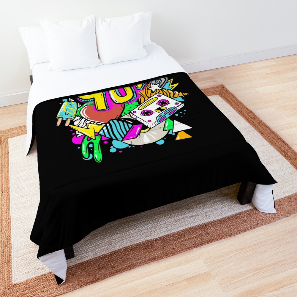 "90's Vintage I Love the 90s 1990's Nostalgia Throwback" Comforter by ...