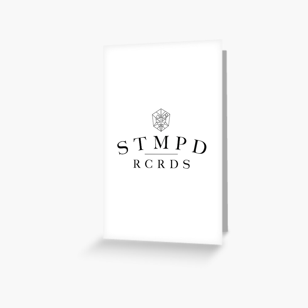 "stmpd rcrds logo" Greeting Card for Sale by erektys | Redbubble