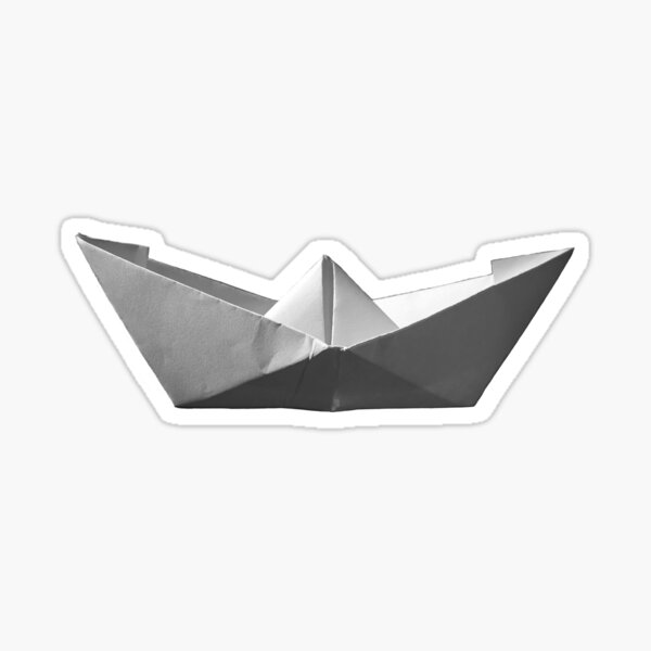 "Paper boat" Sticker for Sale by javisolarte | Redbubble