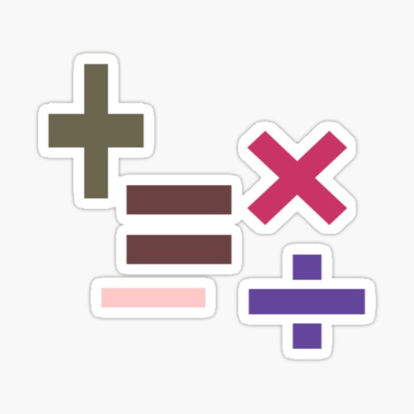 Mathematical Symbols Stickers | Redbubble