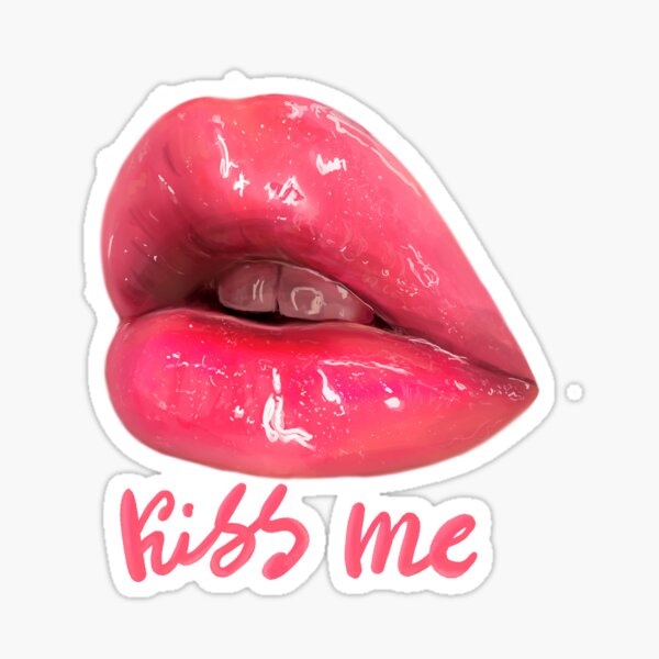 "Kiss me" Sticker for Sale by bcolombier | Redbubble