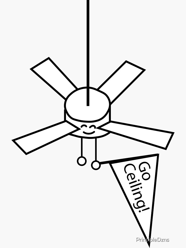 "Ceiling Fan" Sticker by PrincipleDzns | Redbubble