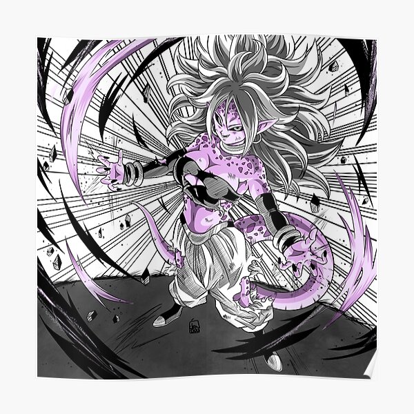 "MAJIN ANDROID 21" Poster for Sale by Jenny-boo-art | Redbubble